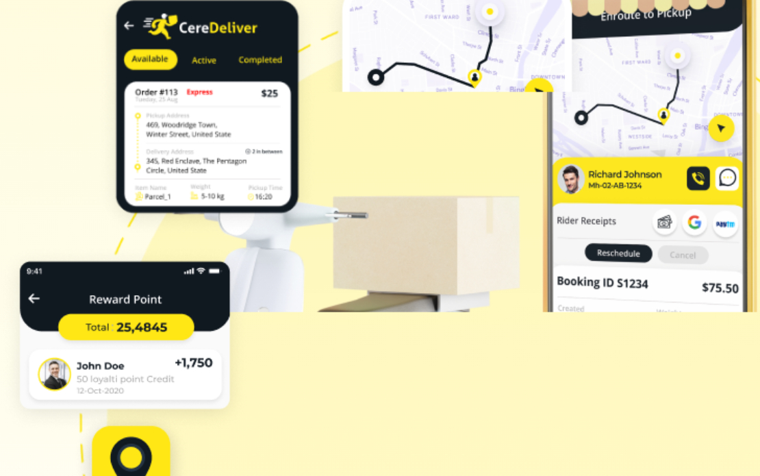 CereDeliver On Demand Pick Up Delivery App Cerebrum Infotech Case