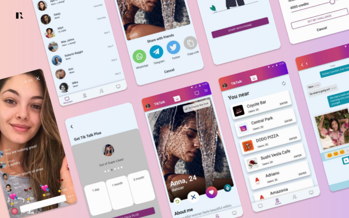 TikTalk Mobile App UI/UX Design - InStandart case study | Techreviewer.co