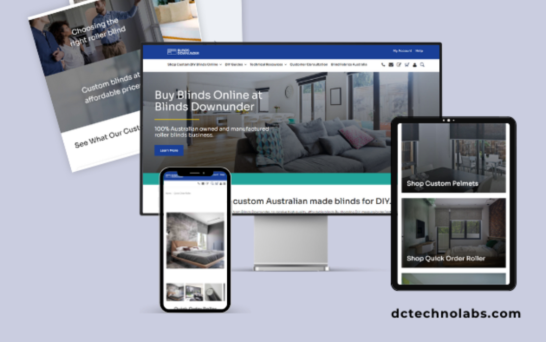 eCommerce Solution for Blinds Downunder - DC technolabs case study | Techreviewer.co