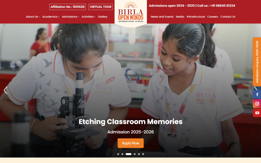Revamping Birla Open Minds’ Digital Presence with an Intuitive Website - Pixel Studios case ...