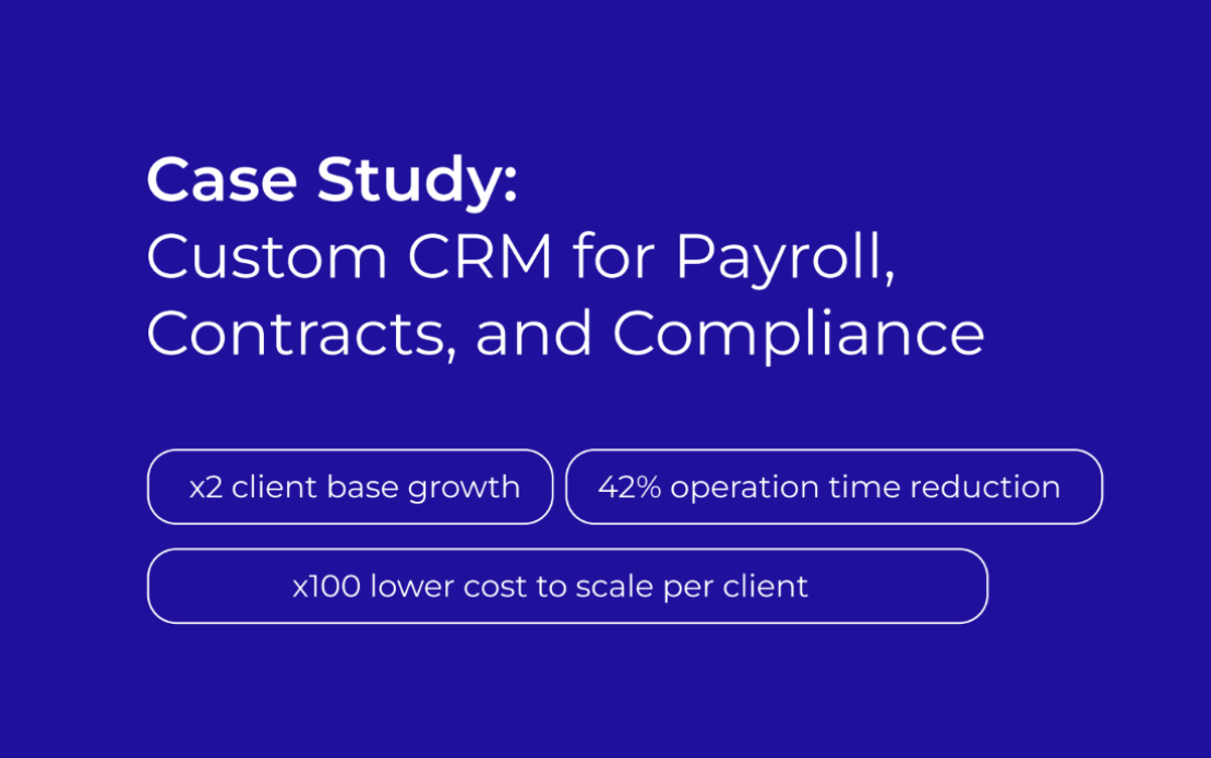 Custom CRM for Payroll, Contracts, and Compliance - Atomic Actions case ...